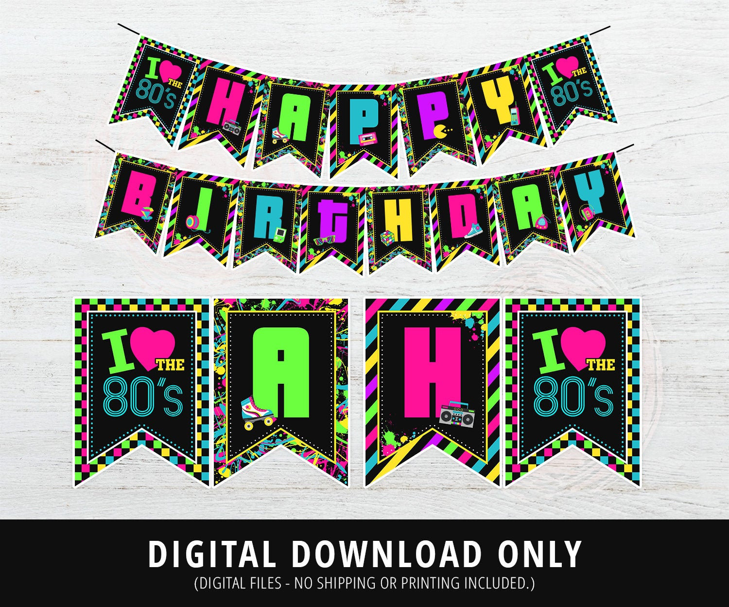80s Birthday Banner 80s Party Banner 80s Party Decorations - Etsy Australia
