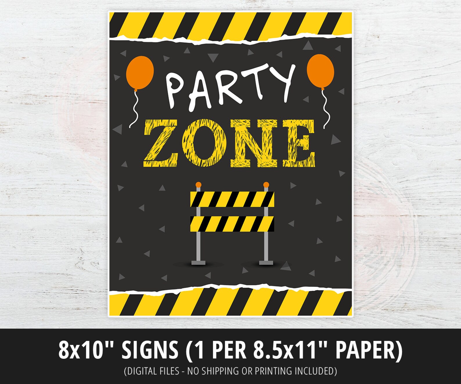 Construction Birthday Signs Construction Party Signs | Etsy Australia