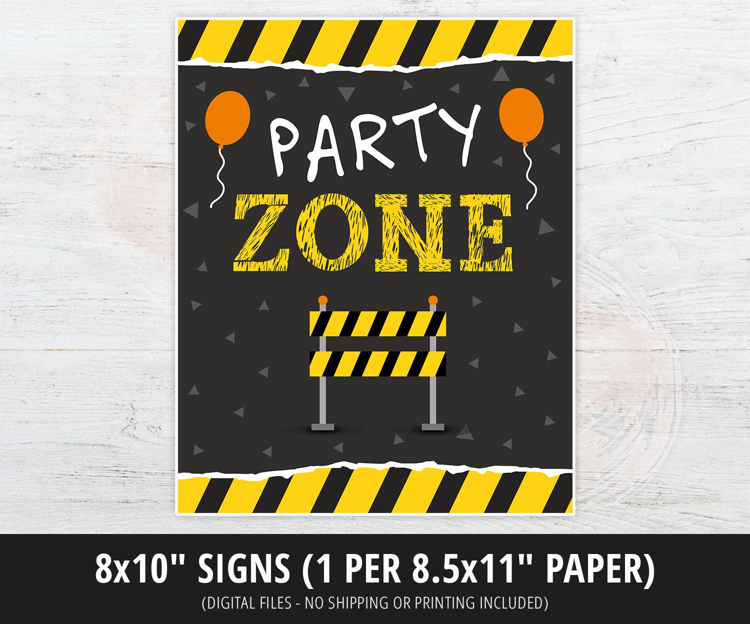 Construction Birthday Signs Construction Party Signs | Etsy Australia