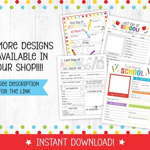 First Day of School Interview, Back to School Printable, Questionnaire ...