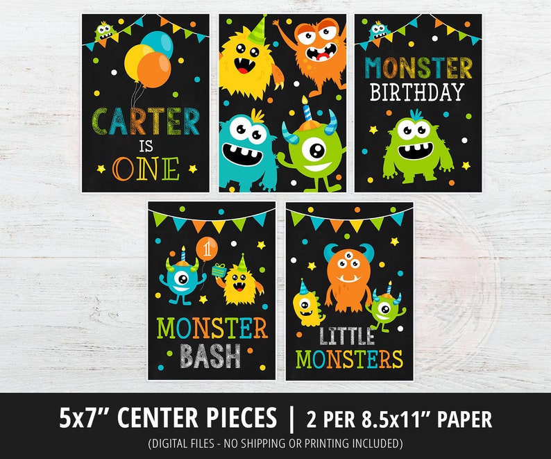 Monster Birthday Decorations Little Monsters Birthday Party | Etsy