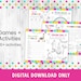 Llama Game Printable Bundle, Llama Activity Pack for Kids Birthday ...
