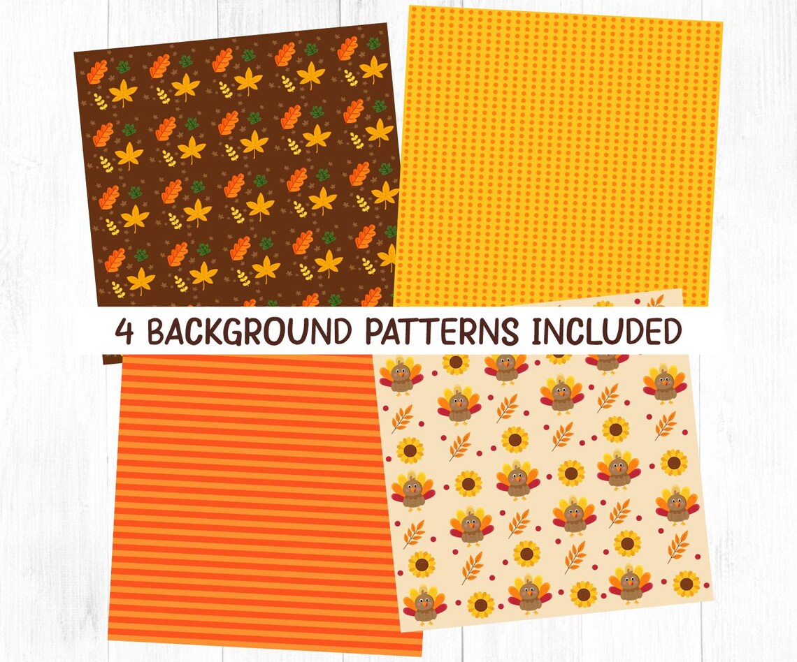 Thanksgiving Clipart, Turkey Clipart, Fall Autumn Clipart, Cute Turkey ...