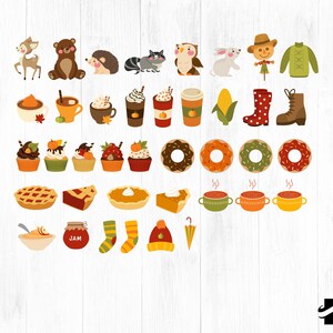 Fall Clipart, Autumn Clipart, Fall Harvest Clipart, Pumpkins, Wreaths ...