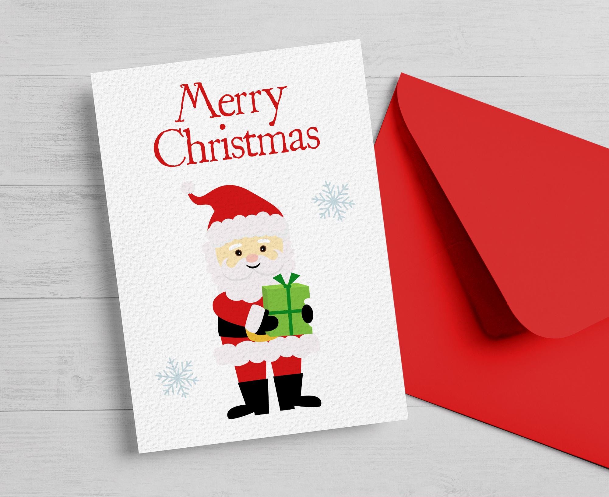 Christmas Clipart, Holiday Clipart Set, Cute Christmas Clip Art, Santa ...