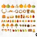 Fall Clipart, Autumn Clipart, Fall Harvest Clipart, Pumpkins, Wreaths ...