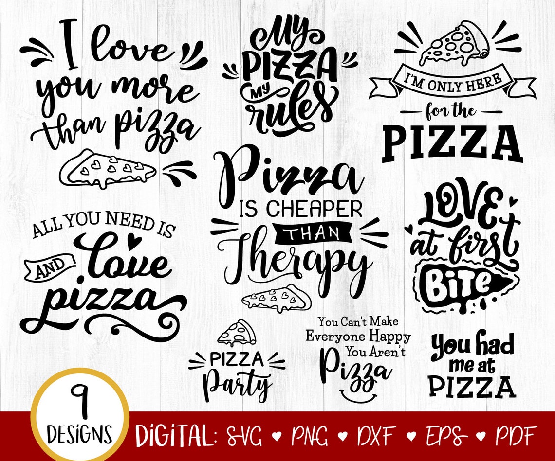 Pizza SVG Pizza Bundle SVG Pizza Sayings SVG Pizza Clipart | Etsy Canada