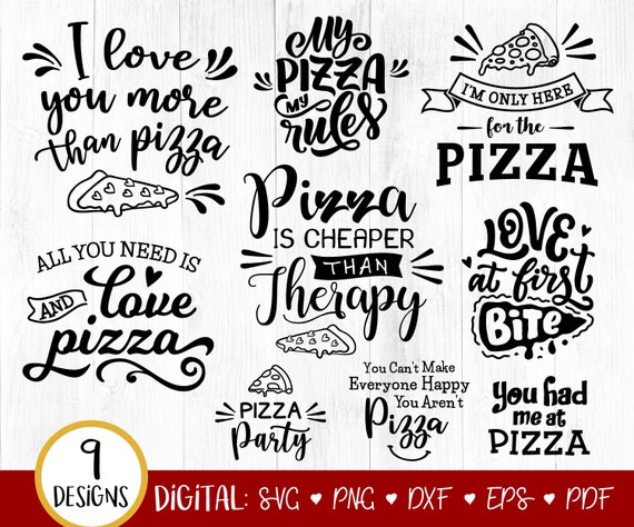 Pizza SVG Pizza Bundle SVG Pizza Sayings SVG Pizza Clipart | Etsy