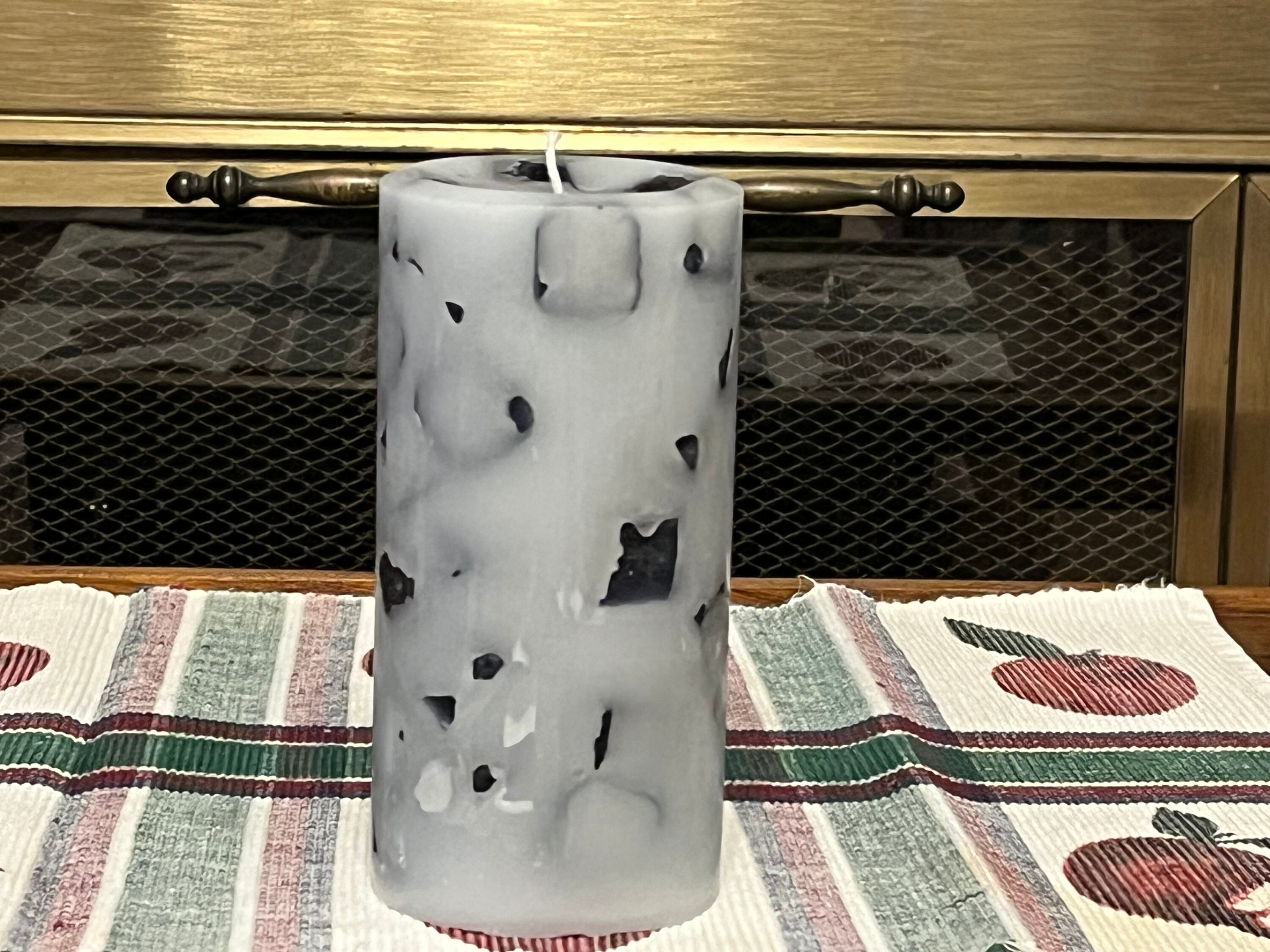 Round Chunk Pillar Candles - 9, 6, 3 Inches in Height - Etsy