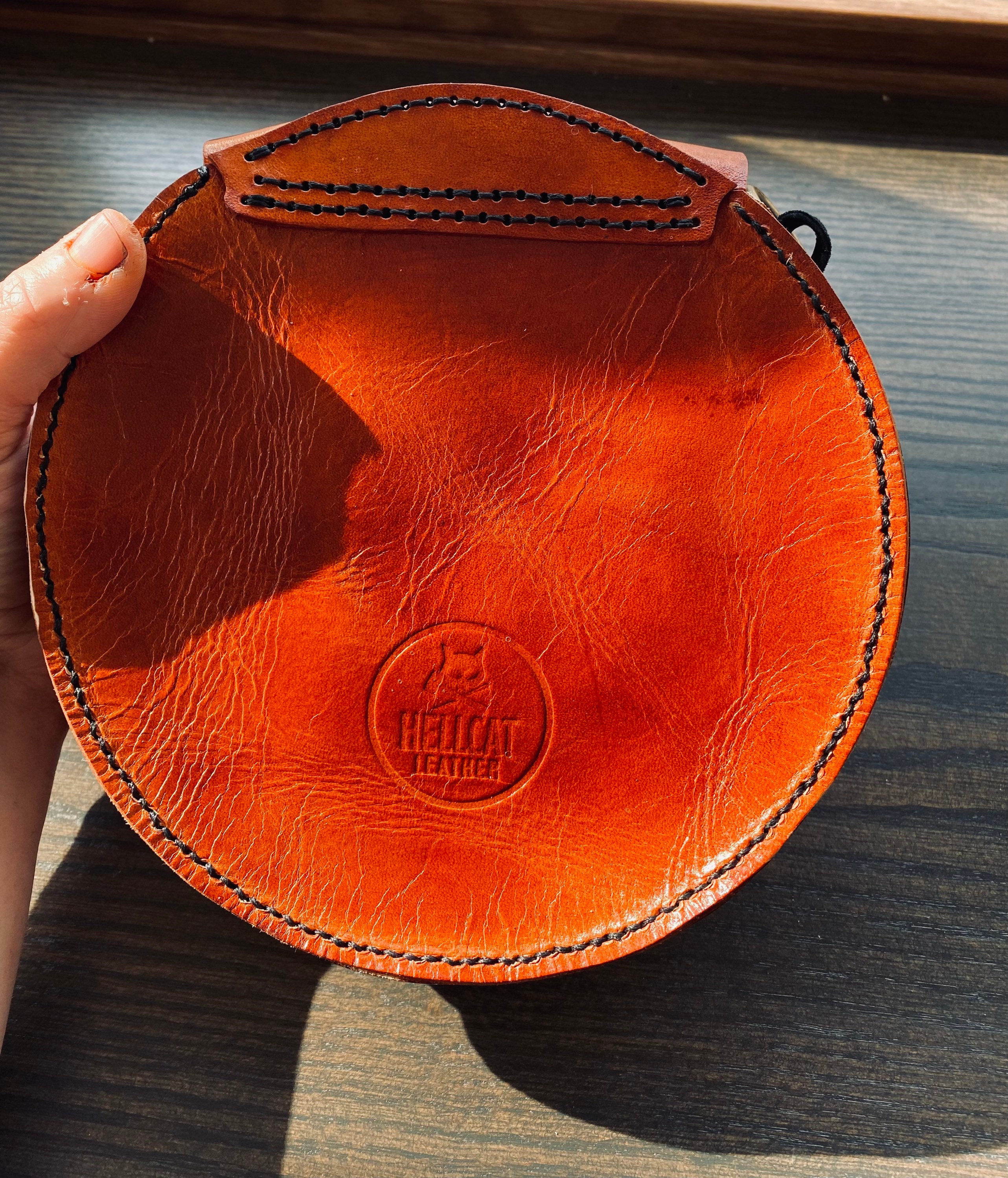 Leather Alien Abduction Desert Circle Purse With - Etsy