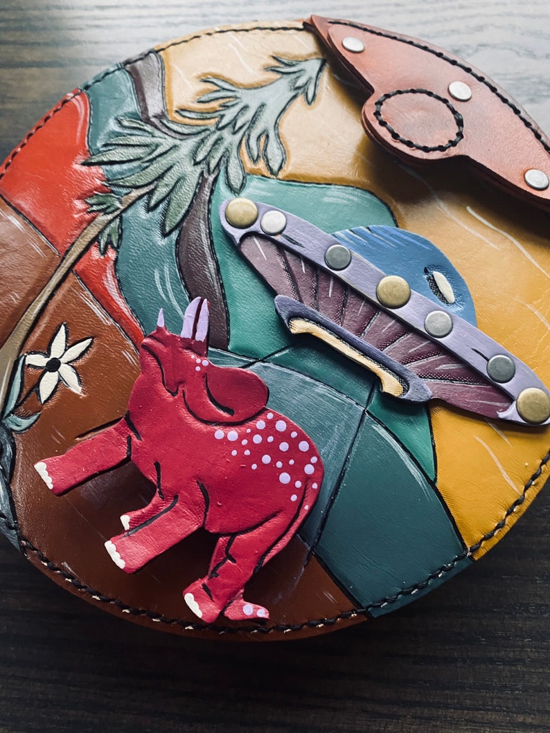 Ufo Abduction Dinosaur Circle Purse With Interchangeable - Etsy