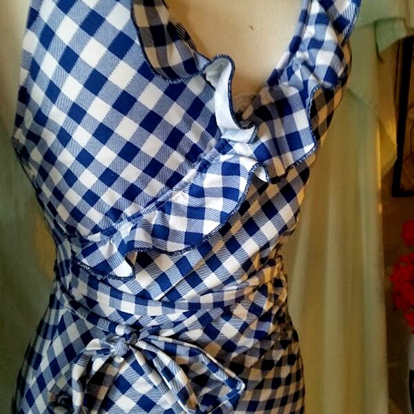 One Piece Swimsuit Checkered - Etsy