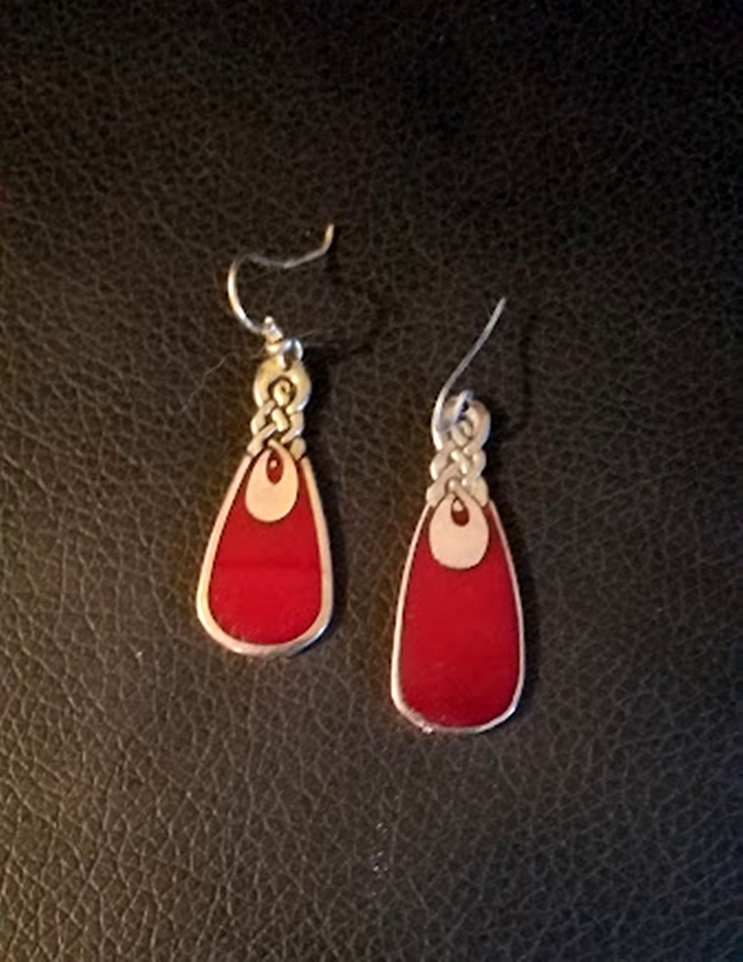 Vintage 80's Laura Birch Enamel Earrings - Etsy