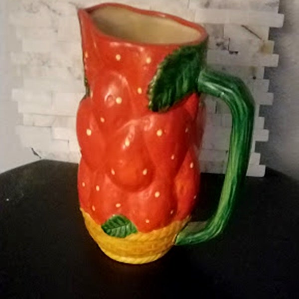 Strawberry Pitcher - Etsy