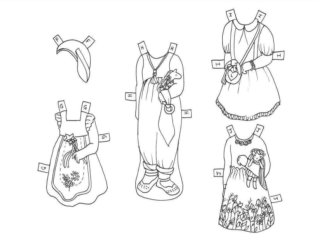 NEW Printable Paper Dolls SET 2 Celebration of Handmade | Etsy