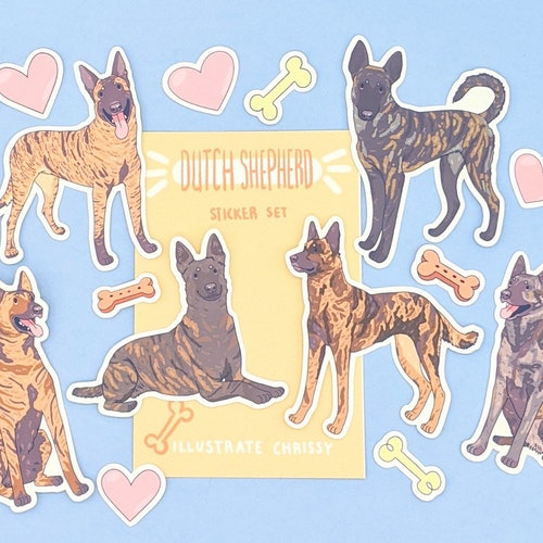 Tricolor Collie Sticker Set Smooth Collie Stickers Dog - Etsy
