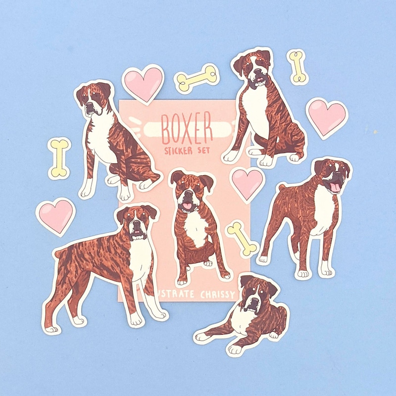 Boxer Sticker - Etsy