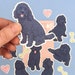 Black Cockapoo Stickers - Cute Cockapoo Gift - Dog Sticker Set - Etsy