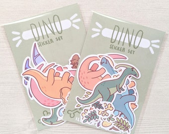 Dino Party Waterproof Stickers - Etsy