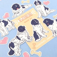 Newfie Vinyl Sticker | Newfoundland Dog Gift - Etsy