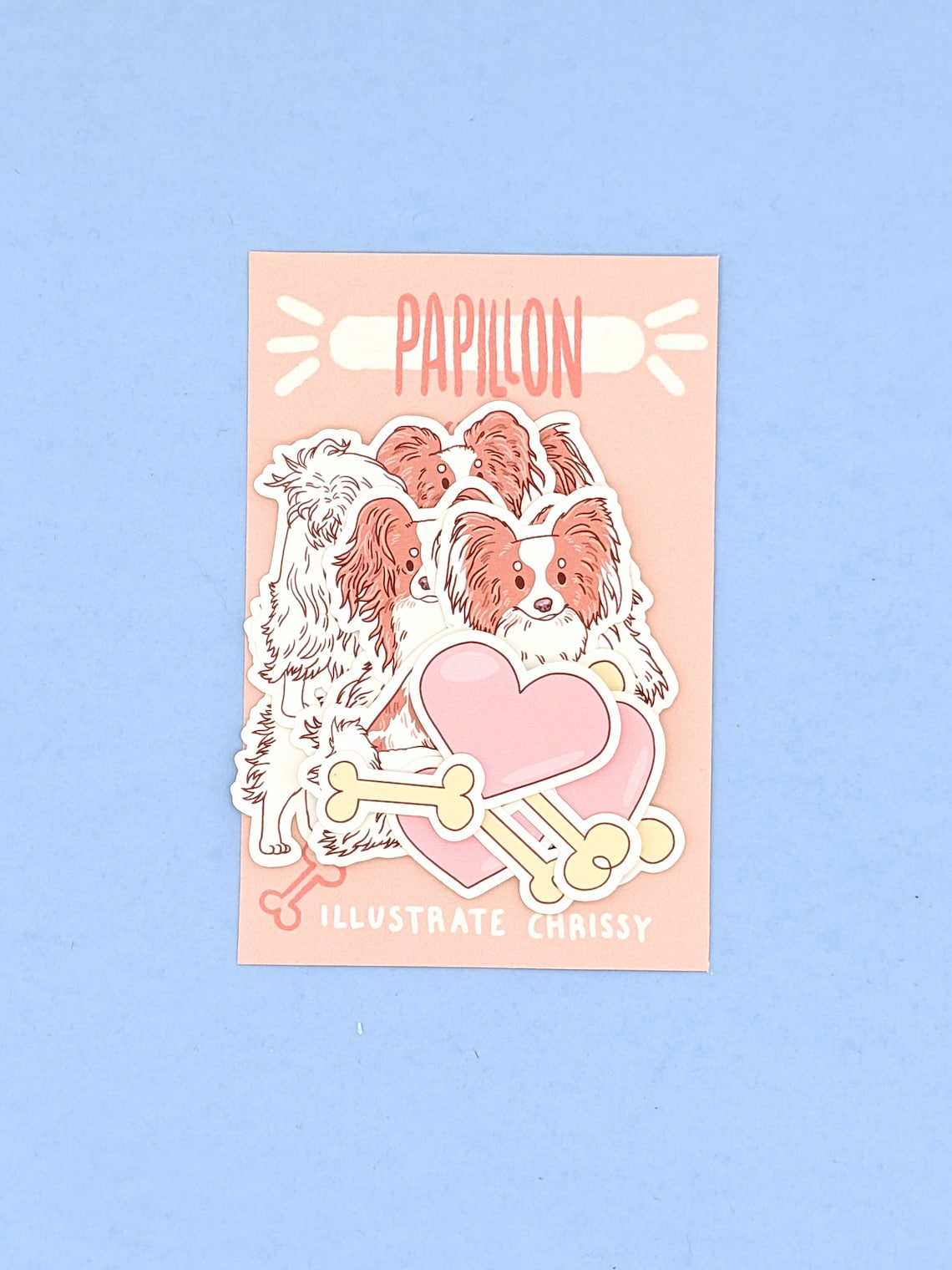 Cute Papillon Stickers Cute Dog Stickers Sticker Set | Etsy