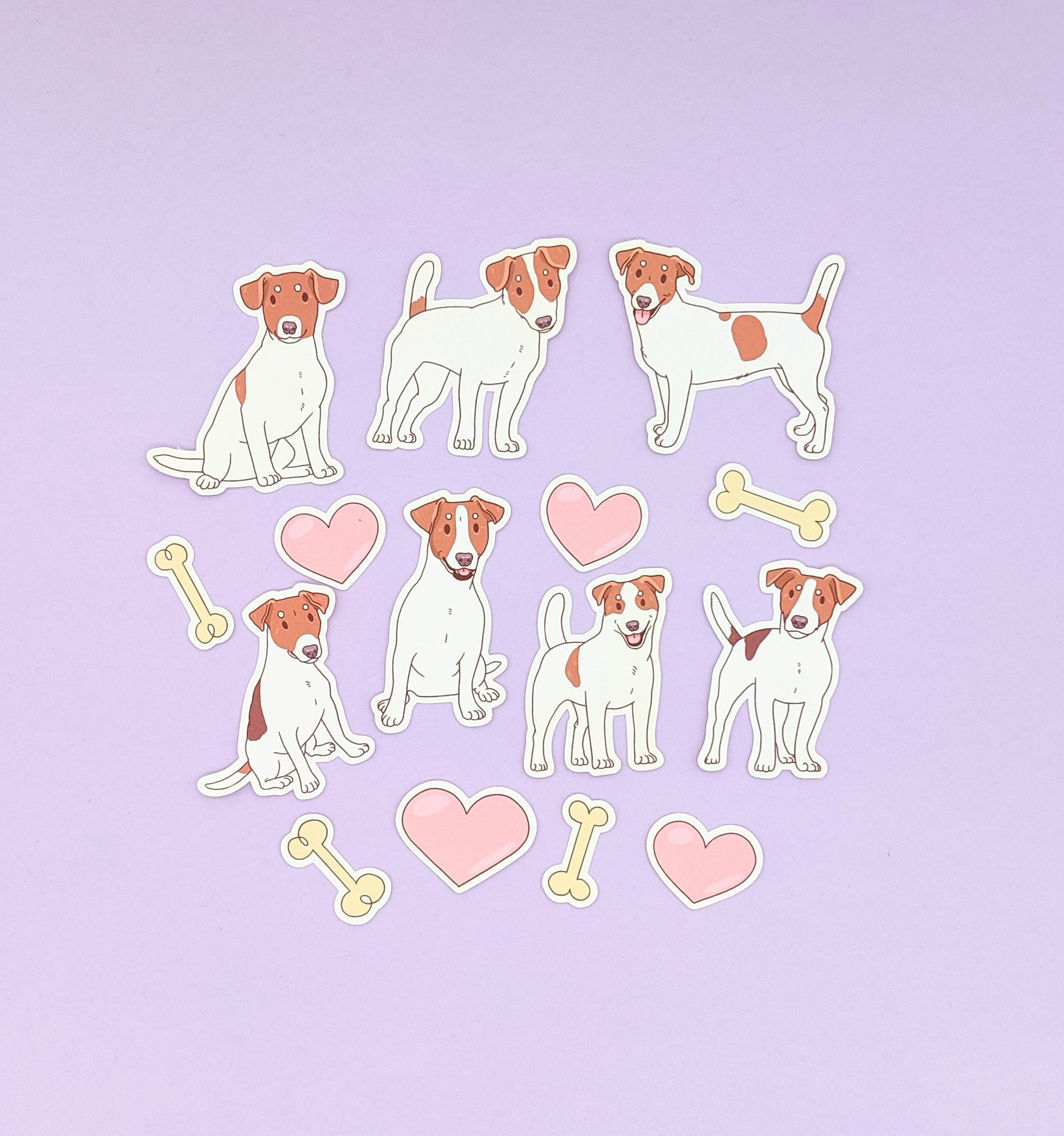 Smooth Jack Russell Terrier Stickers - Waterproof Stickers - Etsy