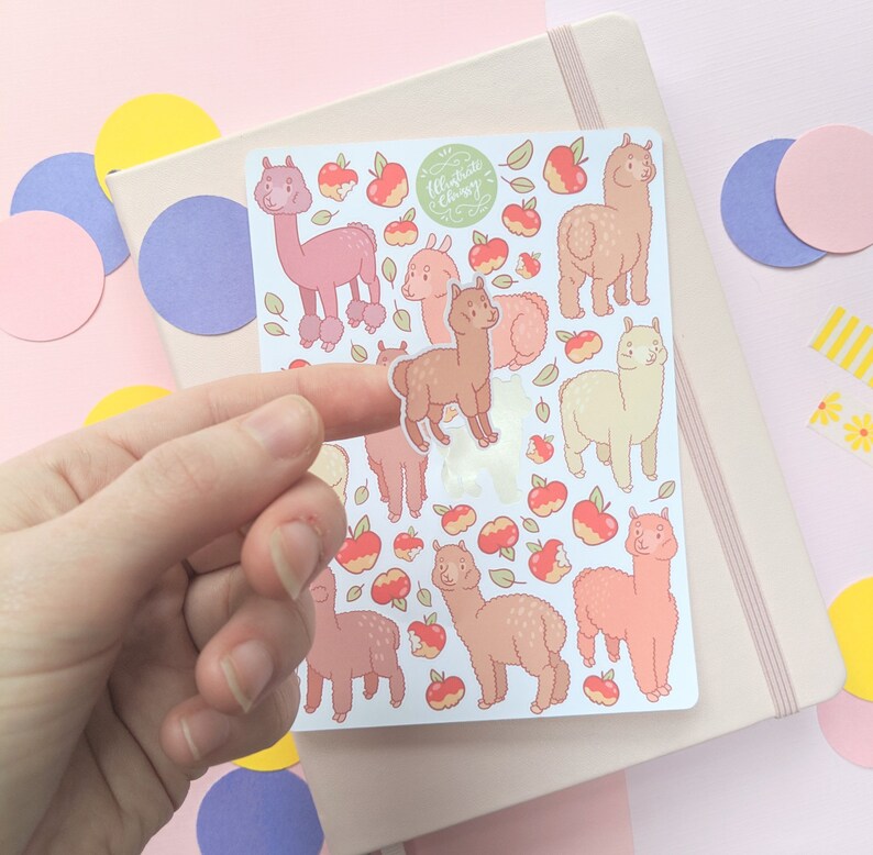 Alpaca Sticker Stickers Cool Stickers Cute Stickers Cute - Etsy Sweden