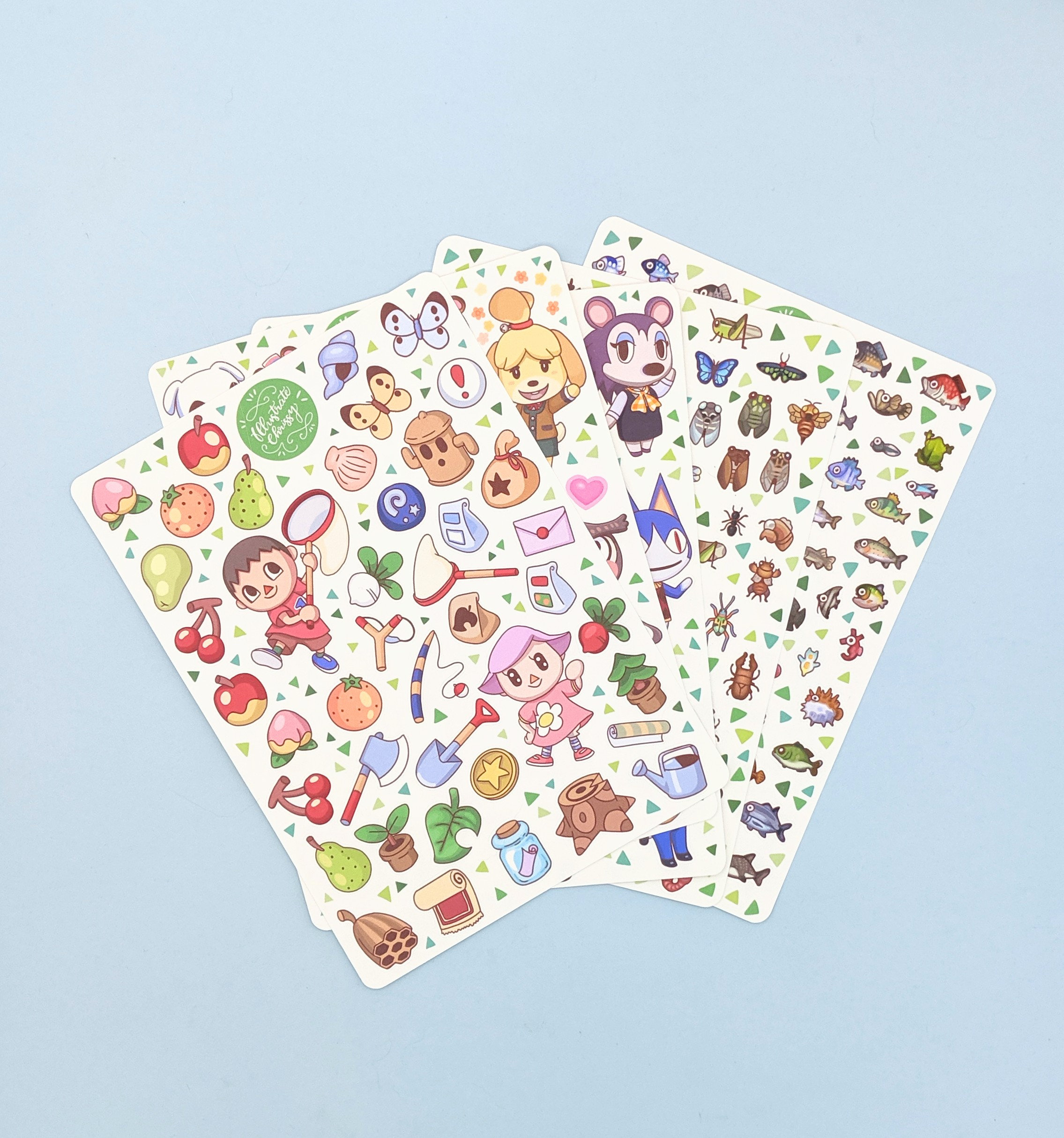 Paper v3 Animal Crossing Digital Sticker Set Stickers, Labels & Tags ...