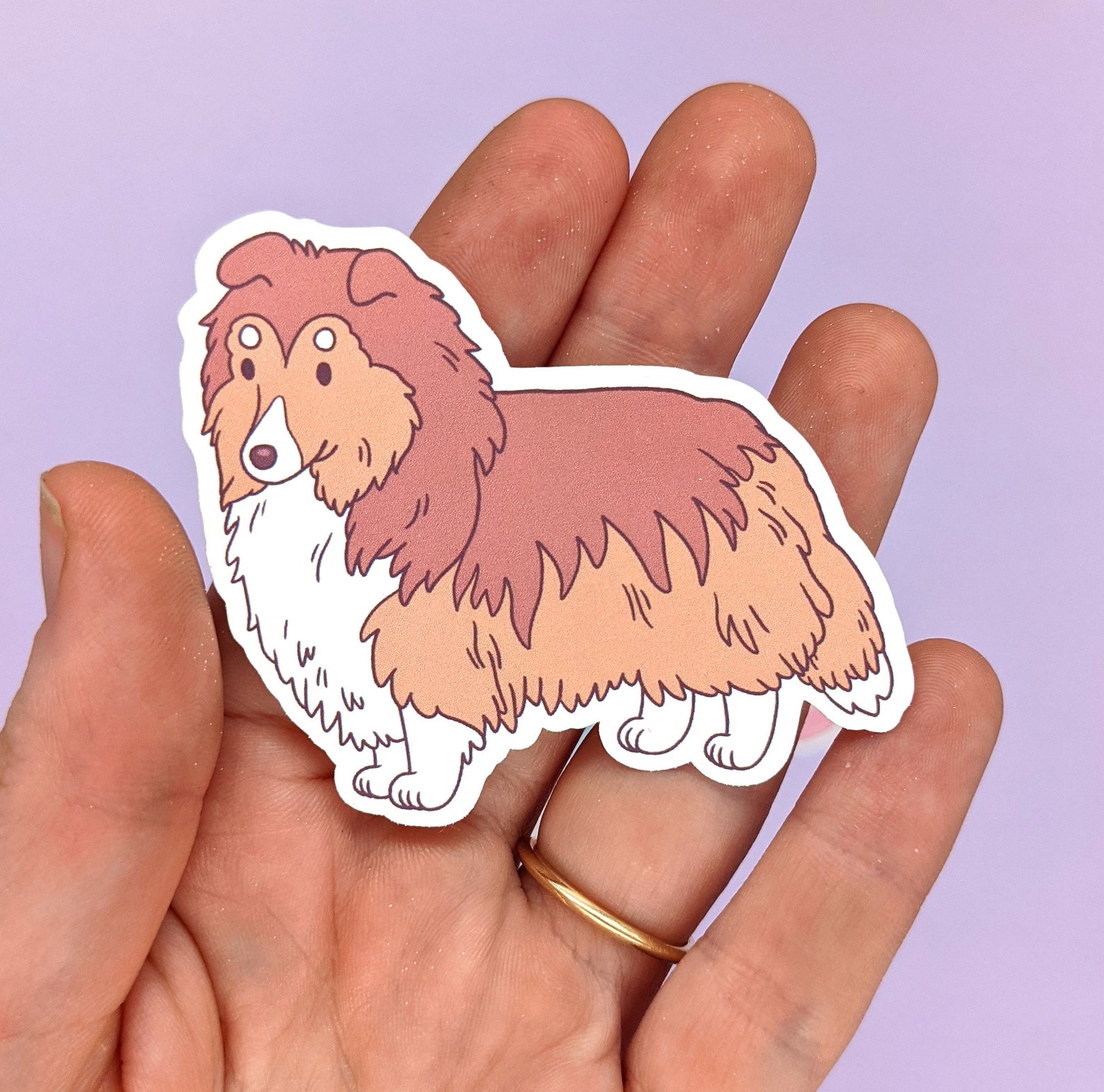 Sheltie Sticker Set Shetland Sheepdog Stickers Dog | Etsy