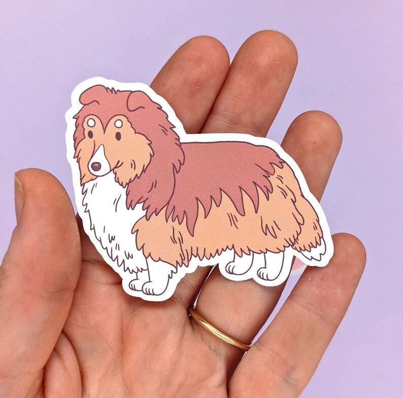 Sheltie Sticker Set Shetland Sheepdog Stickers Dog | Etsy
