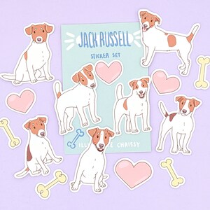 Smooth Jack Russell Terrier Stickers - Waterproof Stickers - Etsy