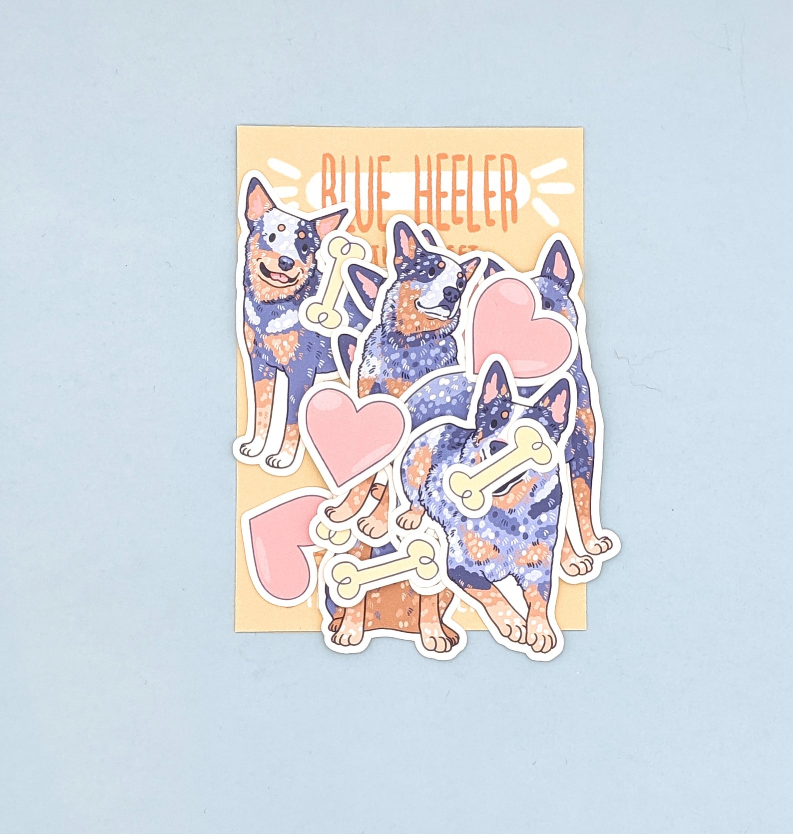 Blue Heeler Stickers Australian Cattle Dog Sticker Set - Etsy