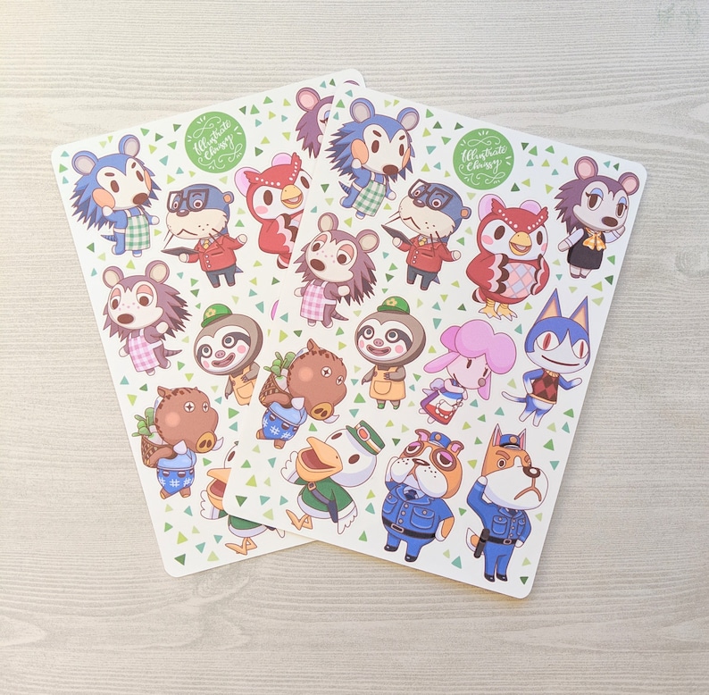 Animal Crossing Stickers Nintendo Animal Crossing Cute - Etsy