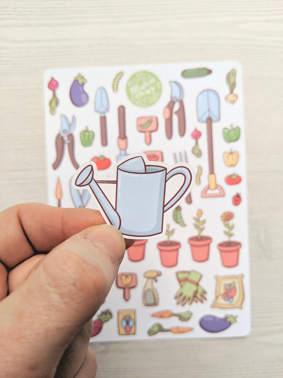 Gardening Sticker Sheet Cute Stickers Plant Stickers | Etsy