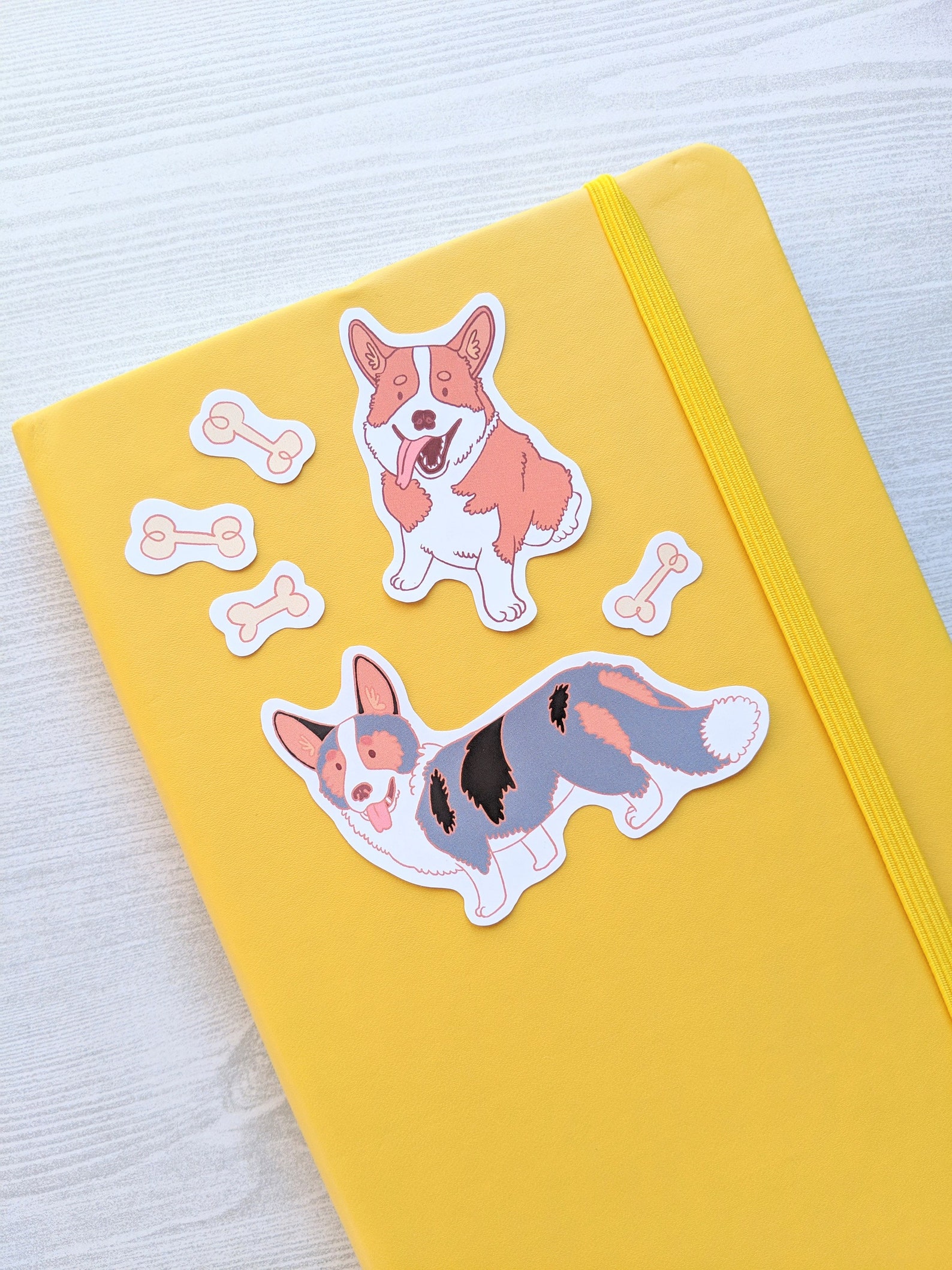 Corgi Sticker Set Cute Corgi Stickers Cute Dog Sticker Set | Etsy