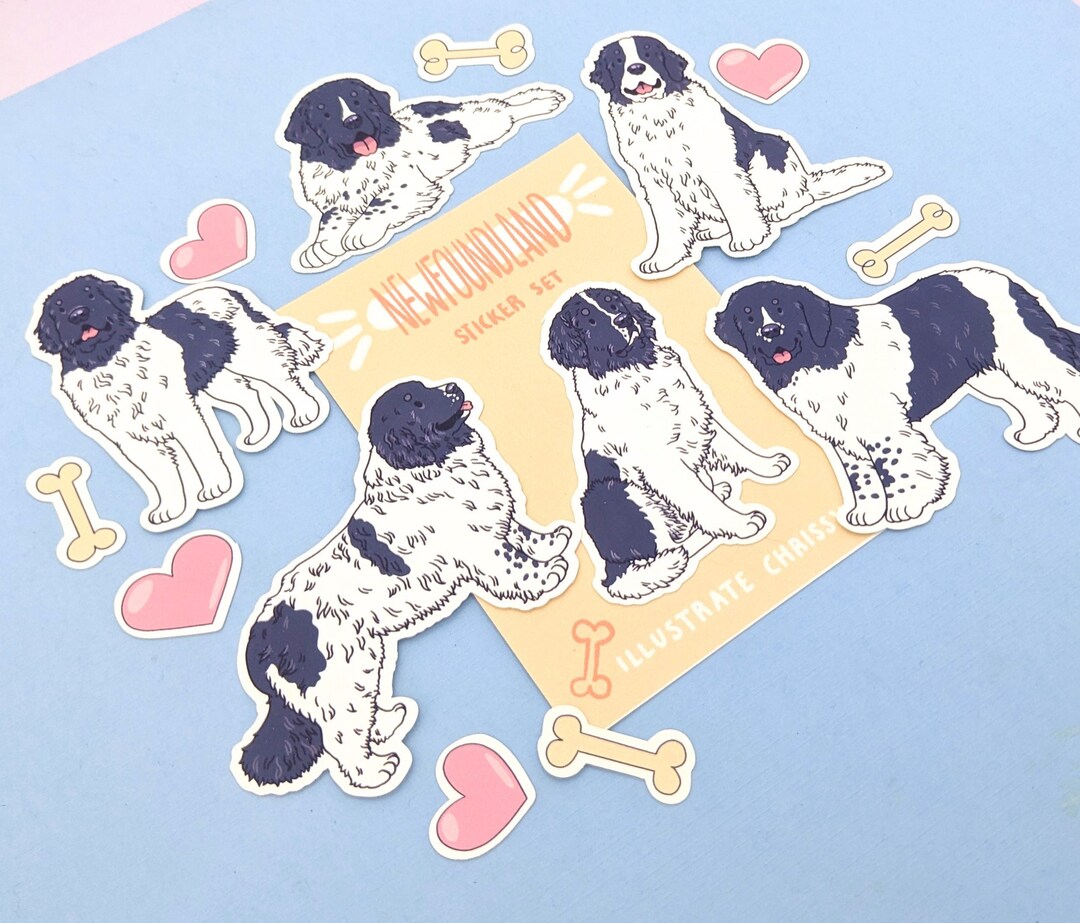 Landseer Newfoundland Stickers - Etsy
