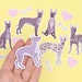Xoloitzcuintli Stickers Cute Dog Stickers Xolo Dog - Etsy