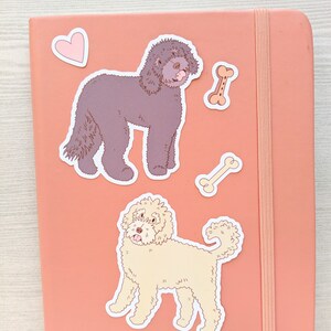 Labradoodle Stickers Dog Sticker Set Labrador X Poodle - Etsy