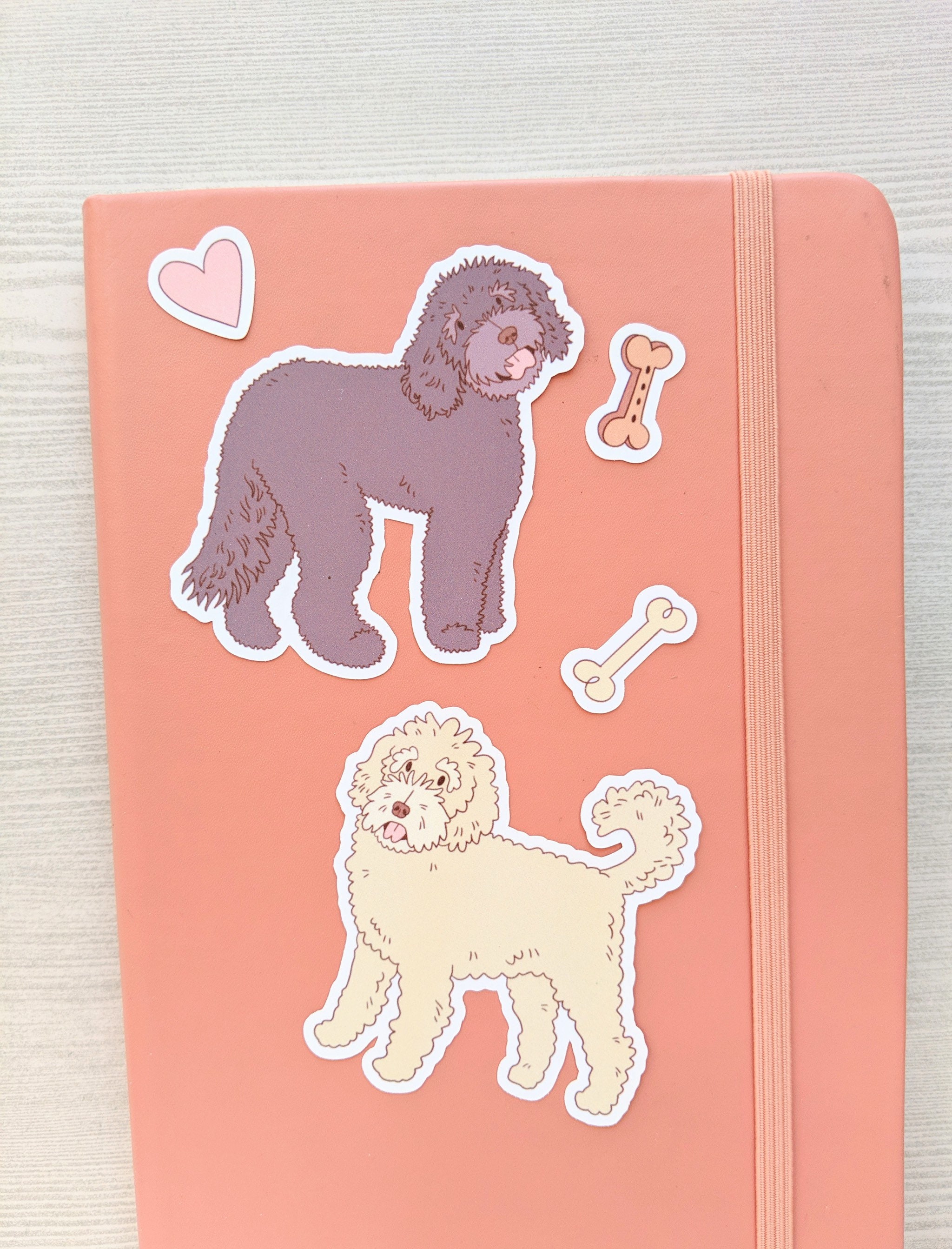 Labradoodle Stickers Dog Sticker Set Labrador X Poodle | Etsy