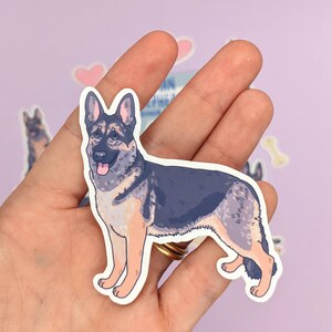 Sable German Shepherd Sticker Set - Waterproof Stickers - Etsy