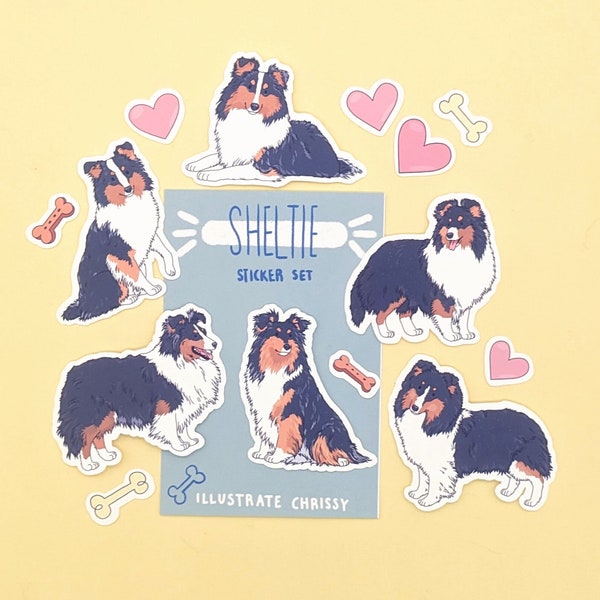 Sheltie Stickers - Etsy