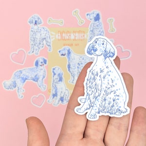 English Setter Stickers - Blue Belton - Etsy