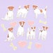 Smooth Jack Russell Terrier Stickers Cute Dog Stickers - Etsy