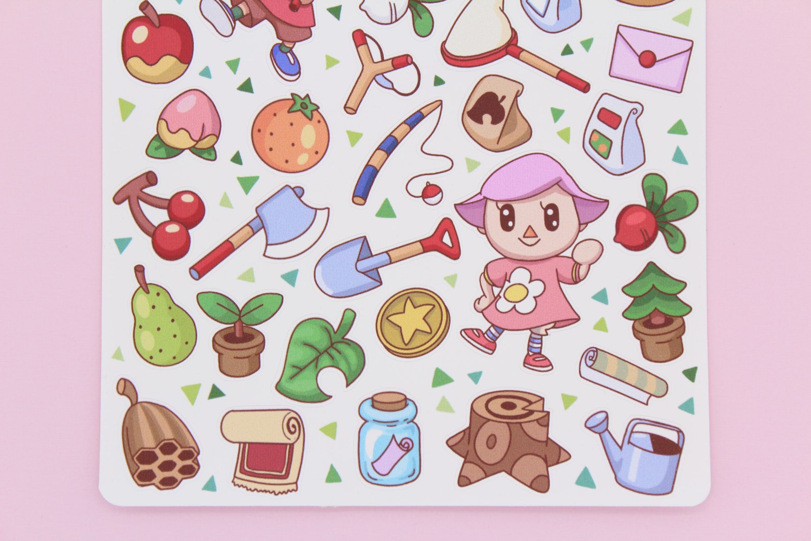 Animal Crossing Stickers Cute Sticker Sheet Happy Stickers | Etsy