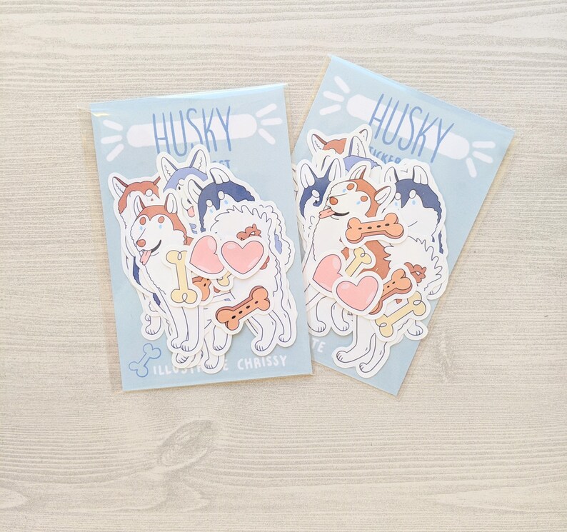 Husky Stickers Dog Sticker Set | Etsy