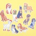 Snow Dogs Sticker Set Winter Dog Stickers Cute Stickers - Etsy