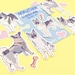 Norwegian Elkhound Stickers Cute Dog Sticker Dog Sticker Set - Etsy