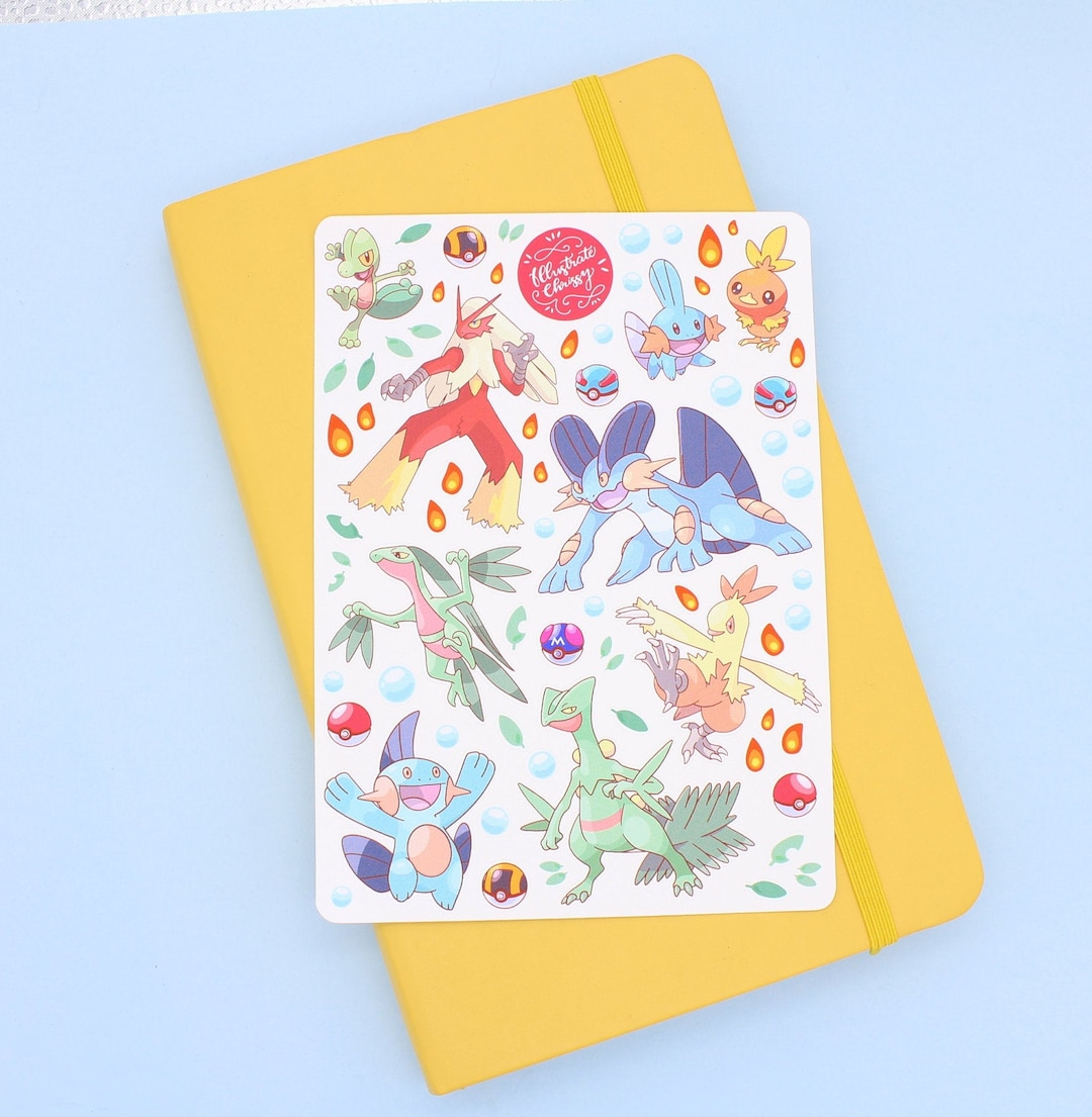 Pokemon Stickers - Nintendo Sticker Set - Pokemon Gifts - Pokemon Go ...