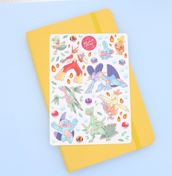 Pokemon Stickers Nintendo Sticker Set Pokemon Gifts | Etsy