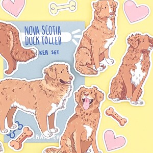 Nova Scotia Duck Tolling Retriever Stickers - Waterproof Sticker Set - Etsy